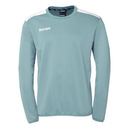Langarmshirt Kempa "Langarmshirt Emotion 27 Kids", M&auml;dchen, Gr. 116, aqua, wei&szlig;, Obermaterial: 100% Polyester Pol. recyc.., Shirts Langarmshirt