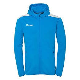 Trainingsjacke Kempa "Kapuzenjacke Emotion 27", Herren, Gr. XXL, Kempablau, wei&szlig;, Obermaterial: 100% Polyester Pol. recyc.., Jacken Trainingsjacke