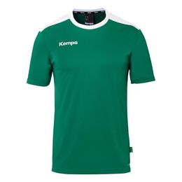 Trainingsshirt Kempa "Trainings-T-Shirt Emotion 27 Kids", M&auml;dchen, Gr. 116, lagune, wei&szlig;, Obermaterial: 100% Polyester Pol. recyc.., Shirts