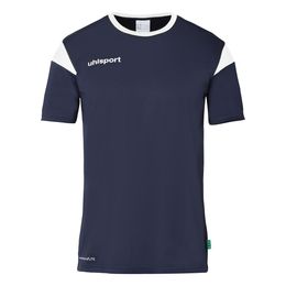 Trainingsshirt Uhlsport "Trainings-T-Shirt Squad 27 Kids", M&auml;dchen, Gr. 116, marine, wei&szlig;, Obermaterial: 100% Polyester Pol. recyc.., Shirts