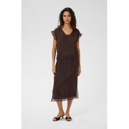 Midirock Saint Tropez "Rock PigaoSZ", Damen, Gr. L, beige (schwarz oak), Obermaterial: 100% Polyester PES., R&ouml;cke