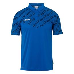 Poloshirt Uhlsport "POLO SHIRT Progressive 28", Herren, Gr. 4XL, azurblau, Obermaterial: 100% Polyester Pol. recyc.., Shirts