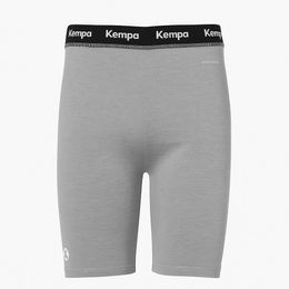 Thermounterhose Kempa "Tights ATTITUDE", Herren, Gr. M, 1 Stk., schwarz (schwarz grau melange), Obermaterial: 88% Polyester PES. 12% Elasthan EL., Unterhosen Thermounterhose