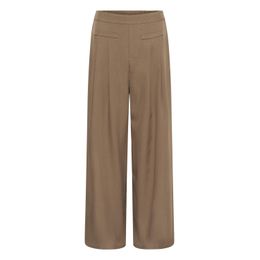 Stoffhose Kaffe "Casual Hose KAvictorina", Damen, Gr. 34, N-Gr, caribou cc, Obermaterial: 95% Polyester PES. 5% Elasthan EL., Hosen Stoffhose