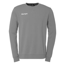Trainingsshirt Kempa "Sweatshirt TRAINING TOP Kids", M&auml;dchen, Gr. 116, grau (steingrau), Obermaterial: 80% Baumwolle CO. 20% Polyester PES., Shirts