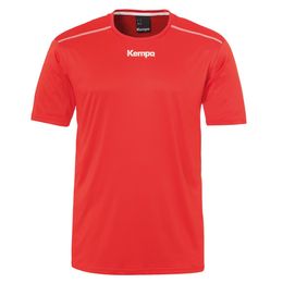 T-Shirt Kempa "Shirt POLY Kids", M&auml;dchen, Gr. 116, rot, Obermaterial: 100% Polyester Pol. recyc.., Shirts T-Shirt