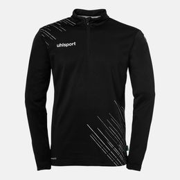 Trainingspullover Uhlsport "1/4 ZIP TOP SCORE 26 1/4 ZIP TOP", Herren, Gr. L, schwarz (schwarz, wei&szlig;), Obermaterial: 100% Polyester Pol. recyc.., Pullover