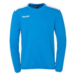 Langarmshirt Kempa "Langarmshirt Emotion 27 Kids", M&auml;dchen, Gr. 140, Kempablau, wei&szlig;, Obermaterial: 100% Polyester Pol. recyc.., Shirts Langarmshirt