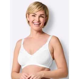 w&auml;schepur B&uuml;gelloser BH W&Auml;SCHEPUR, Damen, Gr. 85, Cup C, wei&szlig;, 86% Polyamid, 14% Elasthan, BHs