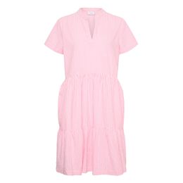 Midikleid Saint Tropez "Kleid ElmikoSZ", Damen, Gr. L, N-Gr, pink cosmos stripe, Obermaterial: 100% Baumwolle CO., Kleider Midikleid