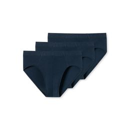 Minislip Schiesser "95/5", Herren, Gr. 6, blau (803, dunkelblau), Single Jersey, Obermaterial: 82% Polyamid, 18% Elasthan, unifarben, k&ouml;rpernah, Unterhosen, mit softem, tonalem Komfortbund