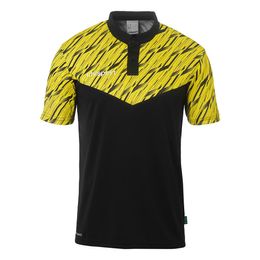 Poloshirt Uhlsport "POLO SHIRT Progressive 28", Herren, Gr. XXL, schwarz, limonengelb, Obermaterial: 100% Polyester Pol. recyc.., Shirts