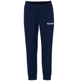 Sporthose Kempa "Trainingshose LITE TRAINING PANTS WOMEN", Damen, Gr. L, US, blau (marine, wei&szlig;), Obermaterial: 100% Polyester PES., Hosen Sporthose