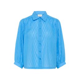 Langarmhemd Kaffe "Langarm - Hemd KAgabriela", Damen, Gr. 34, N-Gr, azure blau, Obermaterial: 100% Baumwolle CO., Hemden