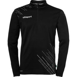 Trainingspullover Uhlsport "1/4 ZIP TOP SCORE 26 1/4 ZIP TOP Kids", Jungen, Gr. 116, schwarz (schwarz, wei&szlig;), Obermaterial: 100% Polyester Pol. recyc.., Pullover
