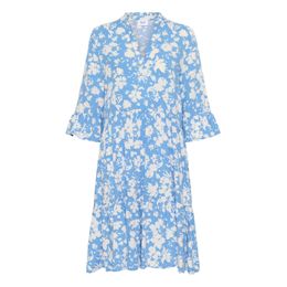 Midikleid Saint Tropez "Kleid EdaSZ", Damen, Gr. M, N-Gr, blau (provence small ditsy florals), Obermaterial: 100% Viskose LENZING ECOVERO CV LenzEcov., Kleider Midikleid