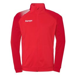 Trainingsjacke Kempa "Trainingsjacke Ambition 28 Poly Kids", M&auml;dchen, Gr. 116, rot, chilirot, Obermaterial: 100% Polyester Pol. recyc.., Jacken Trainingsjacke