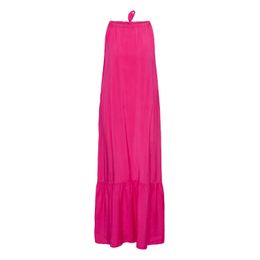 Midikleid Kaffe "Kleid KAbella", Damen, Gr. 40, N-Gr, beetroot lila, Obermaterial: 50% Viskose CV. 50% Viskose LENZING ECOVERO CV LenzEcov., Kleider Midikleid