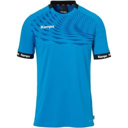 Trainingsshirt Kempa "Trainings-T-Shirt WAVE 26 Kids", Damen, Gr. 116, Kempablau, royal, Obermaterial: 100% Polyester Pol. recyc.., Shirts