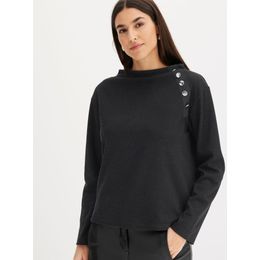 Sweatshirt Inspirationen, Damen, Gr. 54, schwarz, 50% Modal, 44% Polyester, 6% Elasthan, unifarben, Sweatshirts Sweatshirt