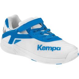 Hallenschuh Kempa "Hallen-Sport-Schuhe Wing 2.0 Jr", M&auml;dchen, Gr. 28, wei&szlig;, rot, schwarz, Obermaterial: 100% Textilmaterial TEXMAT., Schuhe Hallenschuh
