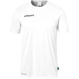 Trainingsshirt Uhlsport "Trainings-T-Shirt Essential Functional Kids", M&auml;dchen, Gr. 116, wei&szlig;, Obermaterial: 100% Polyester Pol. recyc.., Shirts