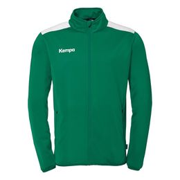 Trainingsjacke Kempa "Trainingsjacke Emotion 27 Poly Jacke Kids", M&auml;dchen, Gr. 116, lagune, wei&szlig;, Obermaterial: 100% Polyester Pol. recyc.., Jacken Trainingsjacke