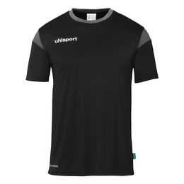 Trainingsshirt Uhlsport "Trainings-T-Shirt Squad 27 Kids", M&auml;dchen, Gr. 116, schwarz, anthra, Obermaterial: 100% Polyester Pol. recyc.., Shirts