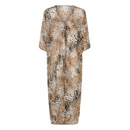 Badekleid Kaffe "Accessoires KAsea", Damen, Gr. 34, N-Gr, braun (braun leopard), Obermaterial: 100% Polyester PES., Badeanz&uuml;ge