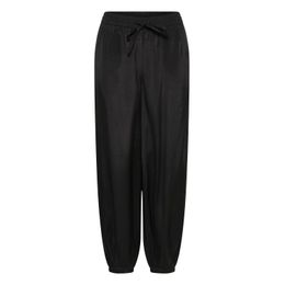 Stoffhose Kaffe "Casual Hose KAbella", Damen, Gr. 38, N-Gr, schwarz (schwarz deep), Obermaterial: 50% Viskose LENZING ECOVERO CV LenzEcov. 50% Viskose CV., Hosen Stoffhose