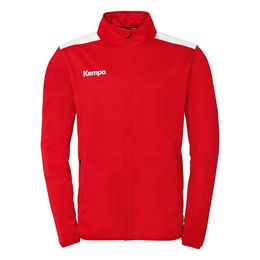 Trainingsjacke Kempa "Trainingsjacke Emotion 27 Poly Jacke Kids", M&auml;dchen, Gr. 116, rot, wei&szlig;, Obermaterial: 100% Polyester Pol. recyc.., Jacken Trainingsjacke