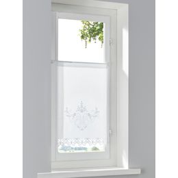 Querbehang HEINE HOME Gr. 1, wei&szlig;, B:40cm H:60cm, Polyester, Gardinen