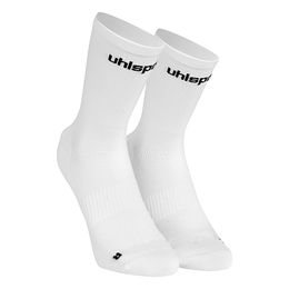 Socken Uhlsport "Socken ID Kids", M&auml;dchen, Gr. 26-30, wei&szlig; (wei&szlig;, schwarz), Obermaterial: 90% Polyester PES. 10% Elasthan EL., Socken Socken