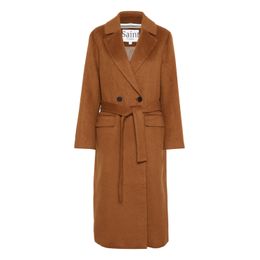 Wintermantel Saint Tropez "Jacke LidaSZ", Damen, Gr. M, nuthatch, Obermaterial: 70% Polyester PES. 30% Wolle mw., M&auml;ntel Wintermantel