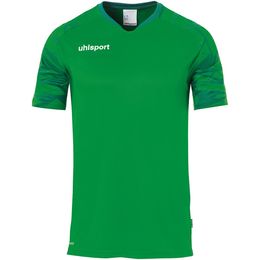 Trainingsshirt Uhlsport "Trainings-T-Shirt GOAL 25 TRIKOT Kids", M&auml;dchen, Gr. 116, gr&uuml;n, lagune, Obermaterial: 100% Polyester Pol. recyc.., Shirts