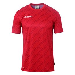 Trainingsshirt Uhlsport "Trainings-T-Shirt Progressive 28 Kids", M&auml;dchen, Gr. 116, rot, Obermaterial: 100% Polyester Pol. recyc.., Shirts