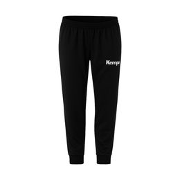 Sporthose Kempa "Trainingshose LITE TRAINING PANTS WOMEN", Damen, Gr. L, US, schwarz (schwarz, wei&szlig;), Obermaterial: 100% Polyester PES., Hosen Sporthose
