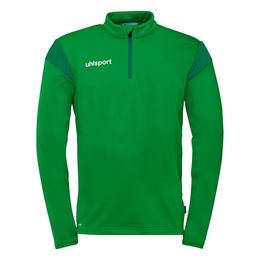 Trainingspullover Uhlsport "1/4 ZIP TOP Squad 27 Kids", M&auml;dchen, Gr. 116, gr&uuml;n, lagune, Obermaterial: 100% Polyester Pol. recyc.., Pullover