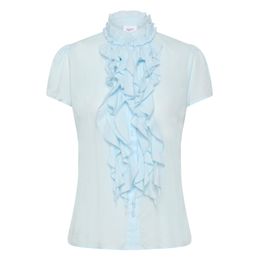 Langarmhemd Saint Tropez "Langarm - Hemd TilliSZ", Damen, Gr. L, N-Gr, skyway, Obermaterial: 100% Baumwolle CO., Hemden