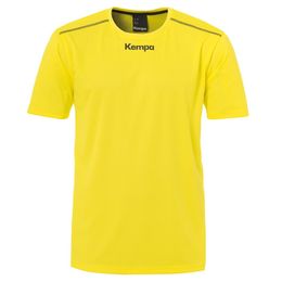 T-Shirt Kempa "Shirt POLY Kids", M&auml;dchen, Gr. 116, limonengelb, Obermaterial: 100% Polyester Pol. recyc.., Shirts T-Shirt