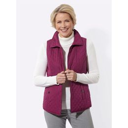 Steppweste CLASSIC, Damen, Gr. 42, malve, 100% Polyester, Wattierung:100% Polyester, unifarben, Westen Steppweste