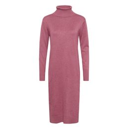 Midikleid Saint Tropez "Kleid U6801", Damen, Gr. L, N-Gr, rot violet melange, Obermaterial: 70% Viskose LENZING ECOVERO CV LenzEcov. 30% Polyester PES., Kleider Midikleid