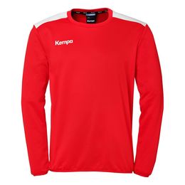 Langarmshirt Kempa "Langarmshirt Emotion 27 Kids", M&auml;dchen, Gr. 164, rot, wei&szlig;, Obermaterial: 100% Polyester Pol. recyc.., Shirts Langarmshirt
