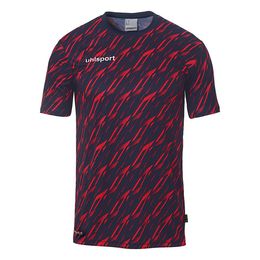 Trainingsshirt Uhlsport "Trainings-T-Shirt Progressive 28 Kids", M&auml;dchen, Gr. 116, rot (marine, rot), Obermaterial: 100% Polyester Pol. recyc.., Shirts
