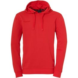 Kapuzenpullover Kempa "Kapuzenpullover HOODY", Herren, Gr. M, rot, Obermaterial: 80% Baumwolle CO. 20% Polyester PES., Pullover Kapuzenpullover