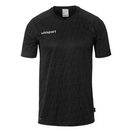 Trainingsshirt Uhlsport "Trainings-T-Shirt Division 28 Kids", M&auml;dchen, Gr. 116, schwarz, Obermaterial: 100% Polyester Pol. recyc.., Shirts