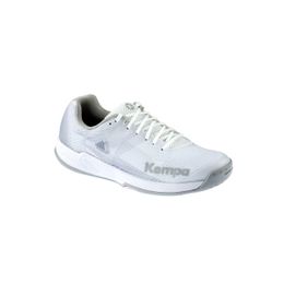 Hallenschuh Kempa "Hallen-Sport-Schuhe Wing 2.0 W", Damen, Gr. 4,5, wei&szlig; (wei&szlig;, cyan, lila), Obermaterial: 100% Textilmaterial TEXMAT., Schuhe Hallenschuh