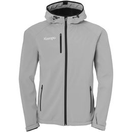 Softshelljacke Kempa "SOFTSHELL JACKE SOFTSHELL", Herren, Gr. L, grau, Obermaterial: 100% Polyester Pol. recyc.., Jacken Softshelljacke