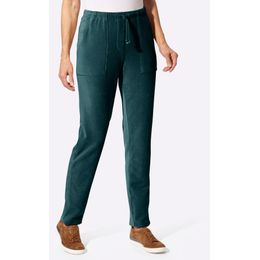 Cordhose Classic Basics, Damen, Gr. 50, Normalgr&ouml;&szlig;en, aquapetrol, 60% Baumwolle, 38% Polyester, 2% Elasthan, unifarben, Hosen Cordhose