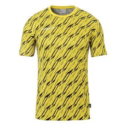 Trainingsshirt Uhlsport "Trainings-T-Shirt Progressive 28 Kids", M&auml;dchen, Gr. 116, gelb (limonengelb), Obermaterial: 100% Polyester Pol. recyc.., Shirts